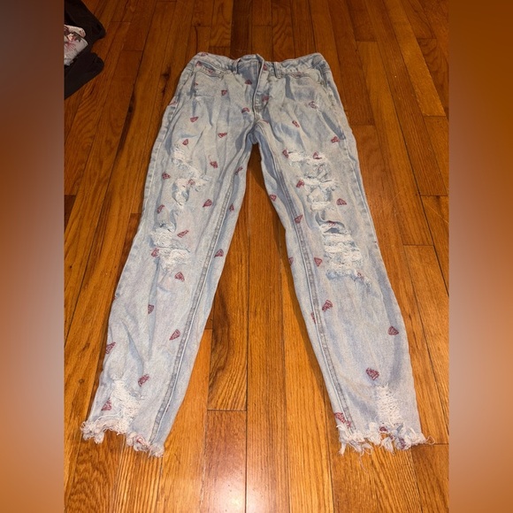Tinseltown | Jeans | Tinseltown Distressed Pizza Slice Embroidered ...